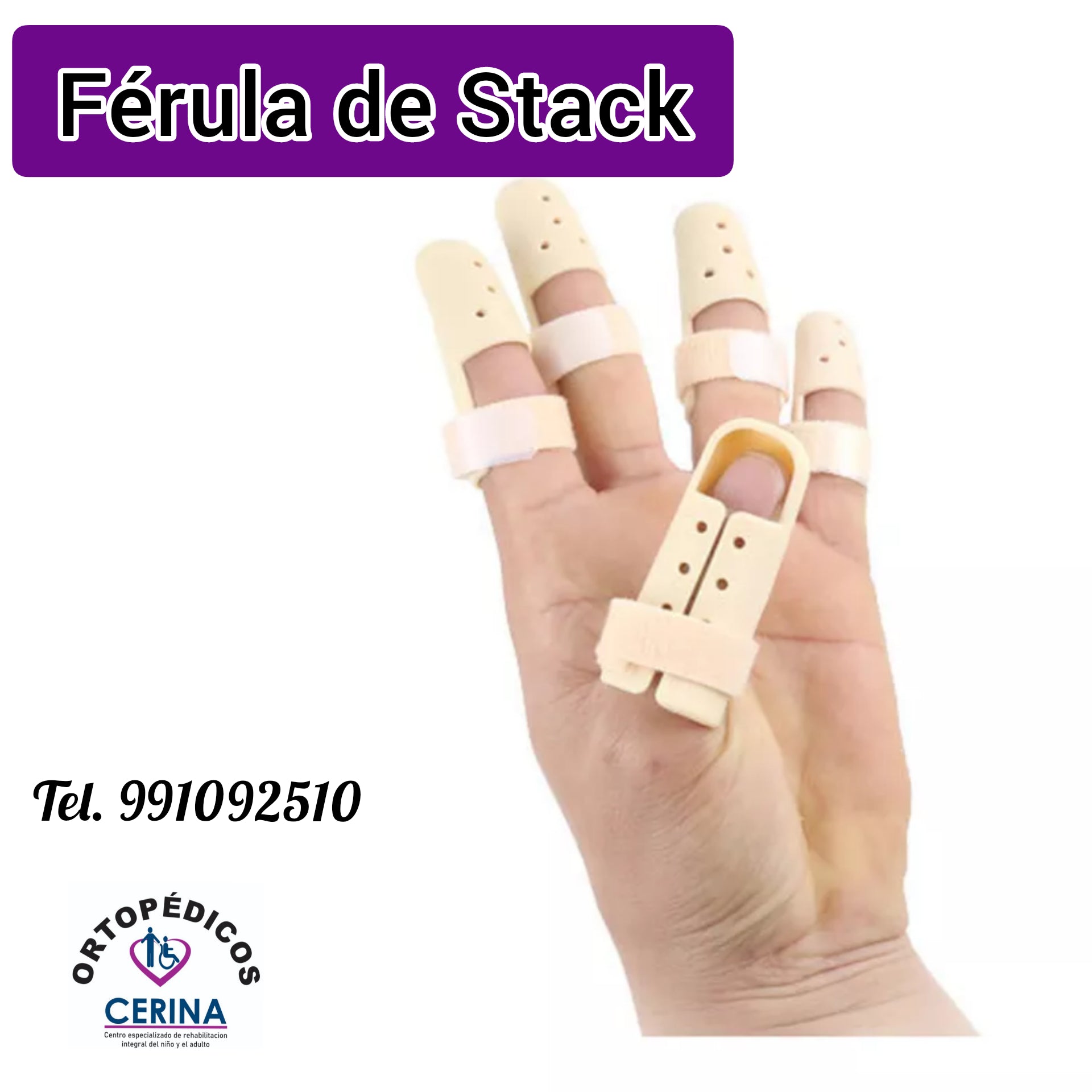 Férula de Stack para dedo – Cerina Ortopédicos